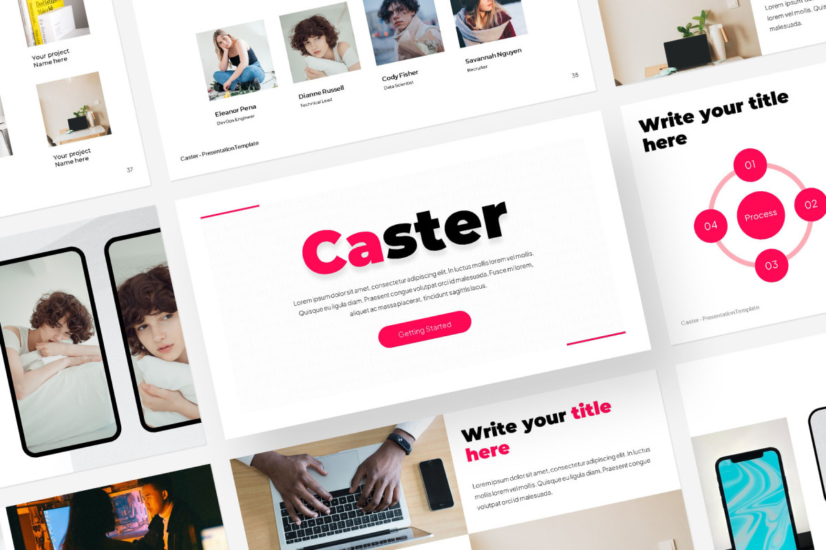 Caster - Google Slides Presentation Template | Nulivo Market